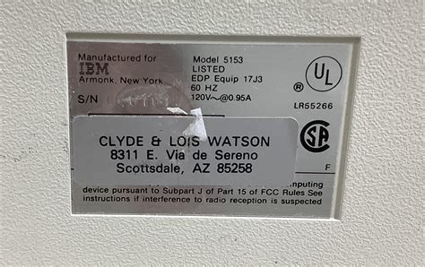 Lot Vtg Ibm Cga Color Monitor Keyboard