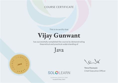 Vijay Gunwant On Linkedin Java Coursecompletion
