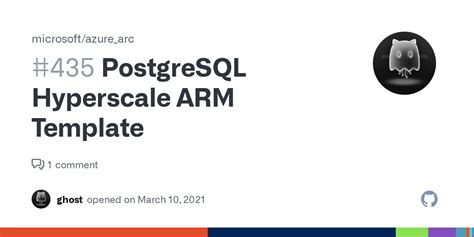 Postgresql Hyperscale Arm Template · Issue 435 · Microsoftazurearc