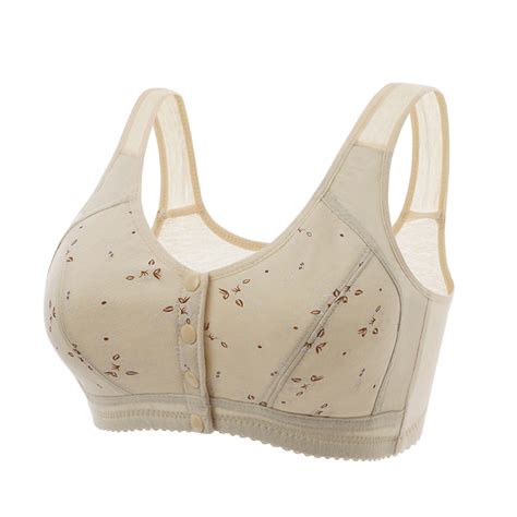 Jggspwm Front Closure Bras For Ladies Bras Front Snaps Seniors Snap