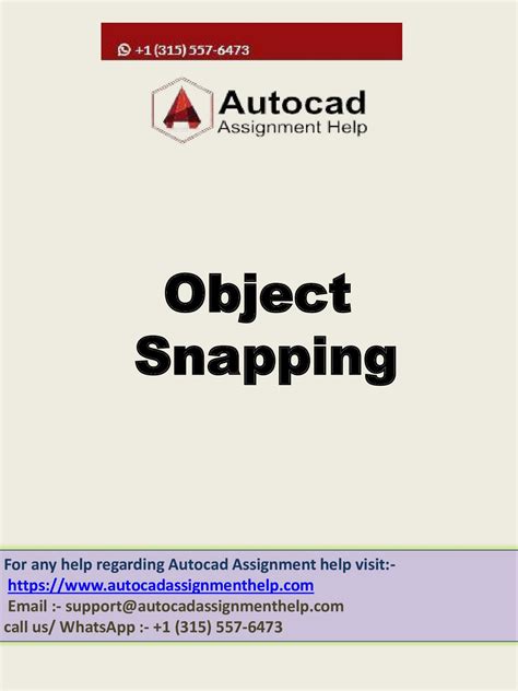 Object Snapping Autocad Sample By Autocad Assignment Help Issuu