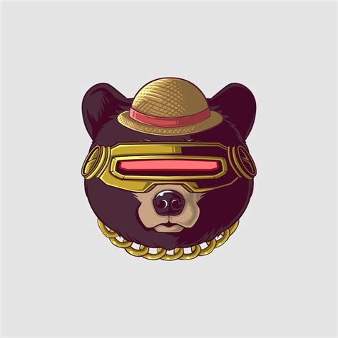 Premium Vector Honey Bear Illustration In A Cute Style