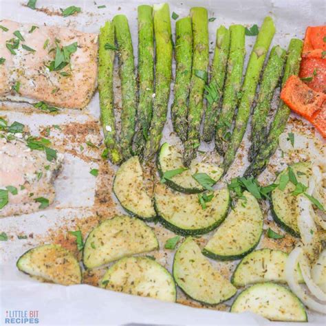 Sheet Pan Salmon And Asparagus Little Bit Recipes