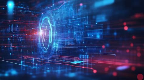 Abstract Visualization Of Digital Identity Cybersecurity Emphasizing Data Protection Privacy