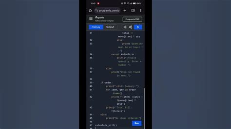 Bill Calculator Using Python Pythoncoding Coding Learnpython Pythonprogramming Pythonturtle