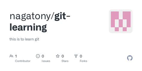 GitHub Nagatony Git Learning This Is To Learn Git