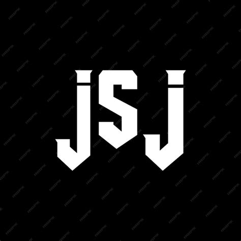 Premium Vector Jsj Letter Logo Design For Technology Company Jsj Logo Design Black And White