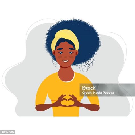 여성 아프로 헤어 스타일 공포에 대한 두려움과 아프로 머리띠 소녀 블랙 뷰티 컨셉입니다 N 컬러풀 플랫 벡터 일러스트레이션 N