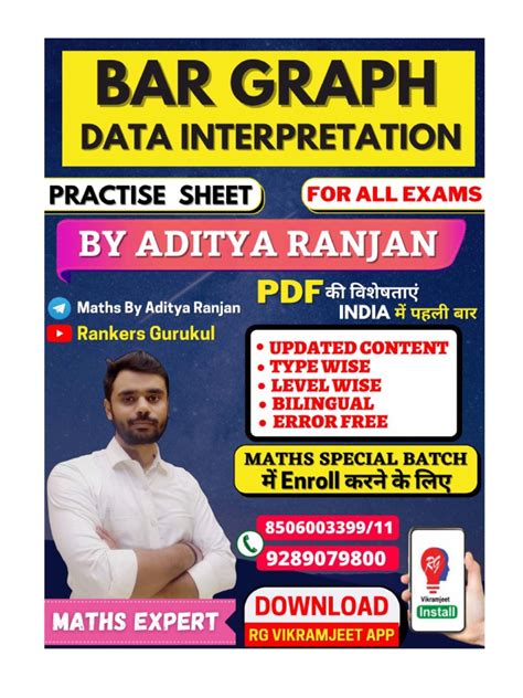 288 Data Interpretation D I Mathematics Bar Graph D I Practise Sheet Pdf Numbers