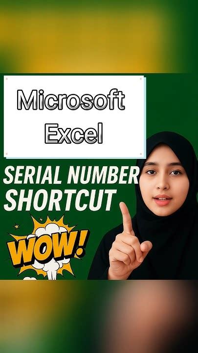 Serial Number In Excel Shortcut Automatic Serial Number In Excel Quickly Fill Series