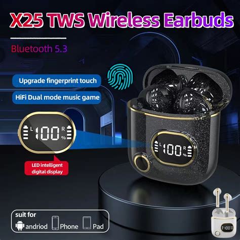 X Tws Wireless Headphones Bluetooth Earphones For Gaming Headset Bluetooth Noise Cancelling