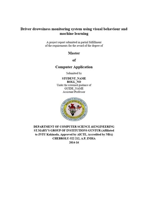 118 Driver Drowsiness Monitoring System Using Visual Behaviour And Machine Learning Pdf