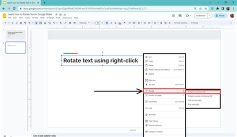 Google Slides Rotate Text Using 3 Simple Methods