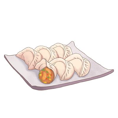 卡通饺子手绘图 卡通饺子简笔画 大山谷图库
