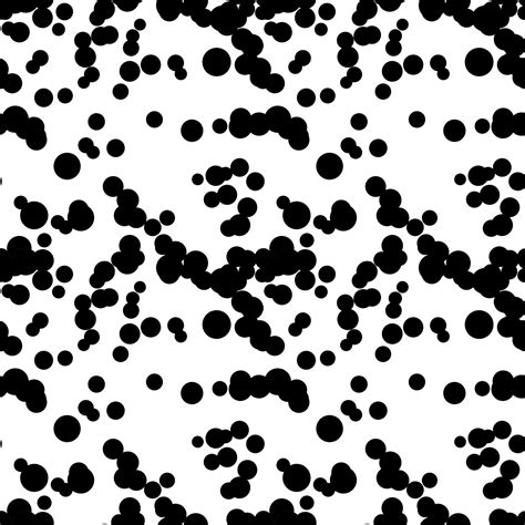 Geometrical Background With Uneven Circles Abstract Round Seamless Pattern Hand Drawn Dots