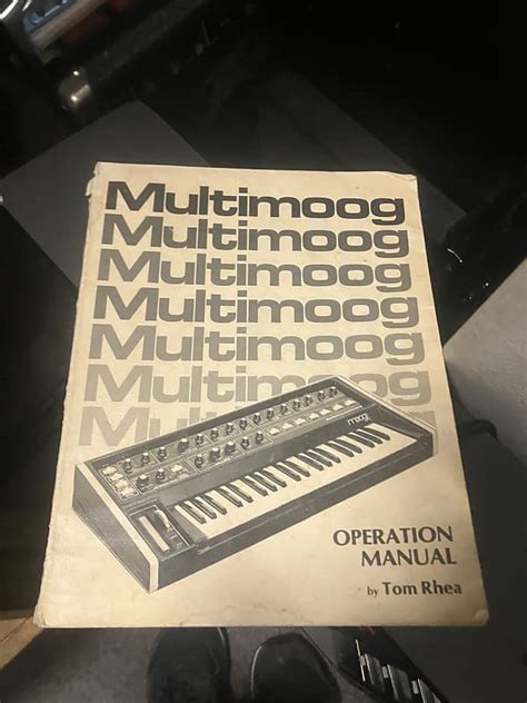 Moog Multimoog Vintage Original Manual S S Reverb