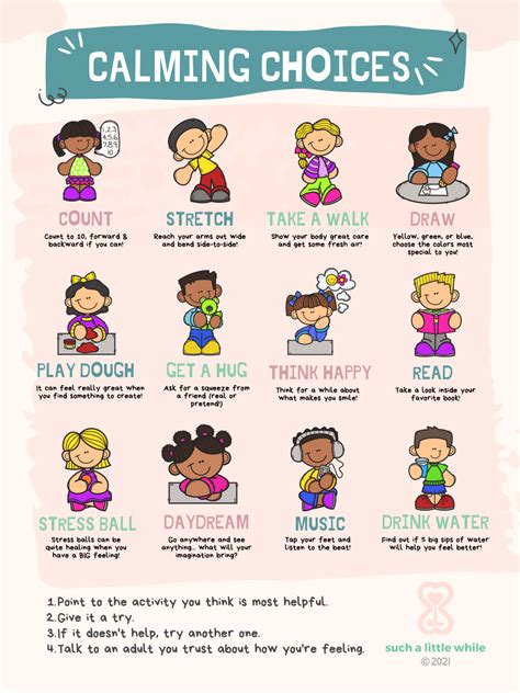 Printable Calming Strategies