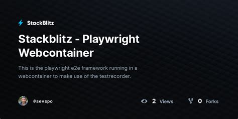 Stackblitz Playwright Webcontainer Stackblitz