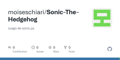 GitHub Moiseschiari Sonic The Hedgehog Juego De Sonic Py