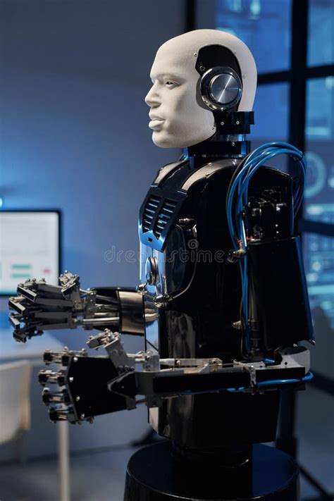 Programming Robot Cyborg In The Lab Stock Image Image Of Design Indoors 284272659