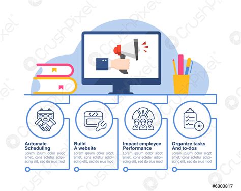 Marketing Infographic Chart Design Template Stock Vector 6303817