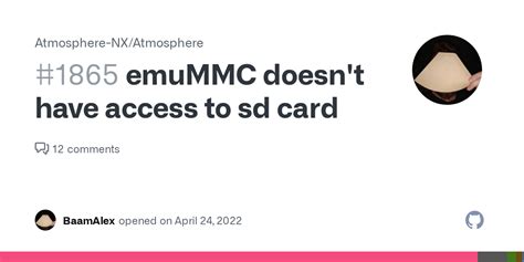 Emummc Doesnt Have Access To Sd Card · Issue 1865 · Atmosphere Nx