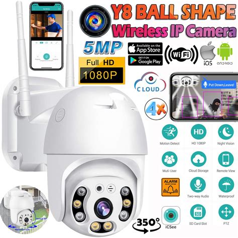 P Wifi Camera Outdoor Ptz Camera Wireless Dome Ip Camera Onvif Two Way Audio Home