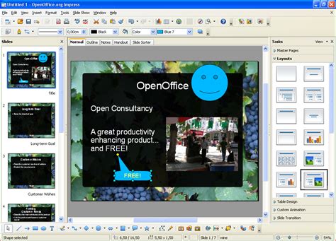 Openoffice 3 0 Impress An Impressive Slide Presentation Program Indeed Technical