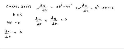 SOLVED The Position Ofa Particle Moving In The Xy Plane Is Given By The Parametric Equations