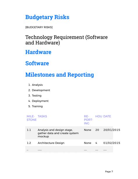 Software Development Proposal Template