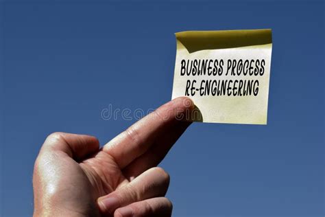 Conceptual Hand Writing Showing Business Process Re Engineering