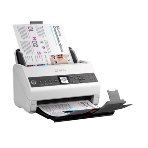 Сканер потоковый Epson WorkForce DS-730N, А4, 40 стр./мин / 80 изобр ...