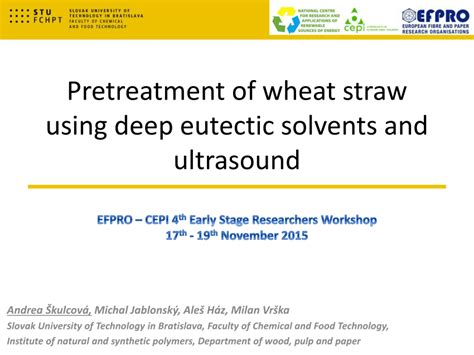 Pdf Pretreatment Of Wheat Straw Using Deep Eutectic Solvents And