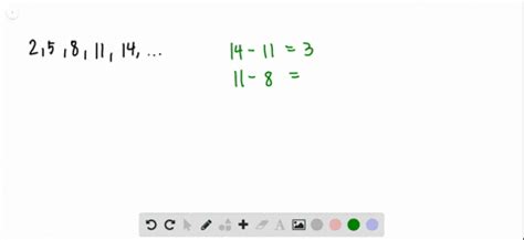 SOLVED In Determine If Each Sequence Is An Arithmetic Sequence If The Sequence Is
