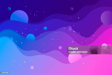추상 공간 배너입니다 벡터 그림입니다 배경 카드 포스터 방문 페이지 프레젠테이션을 위한 템플릿입니다 추상적 인 모양 파도 행성 별 우리 은하 우주 은하 하늘에 대한 스톡