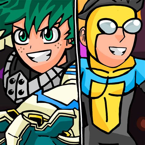 Deku And Invincible By Robynhillzoneact25 On Deviantart