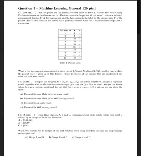 Solved Question 5 Machine Learning General 20 Pts 51