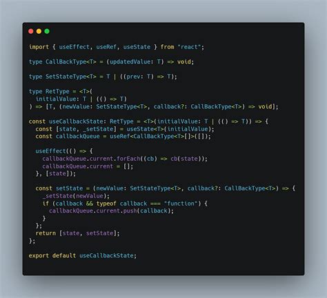 Usecallbackstate The Hook That Let You Run Code After A Setstate Operation Finished By