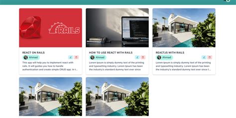 create a blog app with user authentication by using react and ror dev community