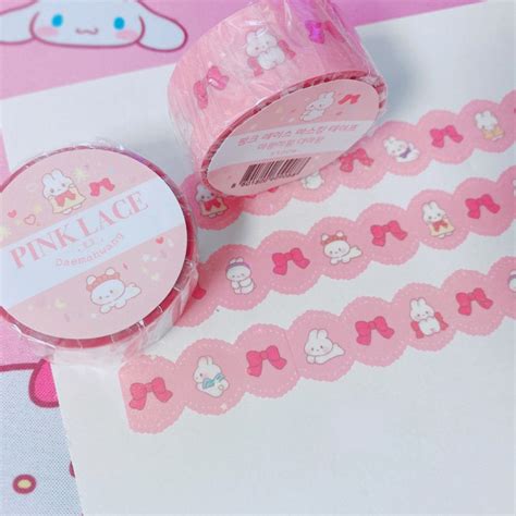 핑크레이스 홀로그램 다이컷 마스킹 테이프 아이디어스