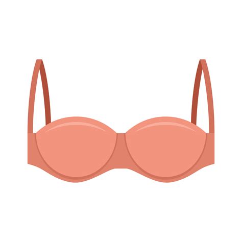 Fashion Bra Icon Flat Isolated Vector Vector Art At Vecteezy