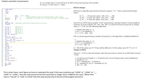 V Is An Integer That Is Converted From An Ascii