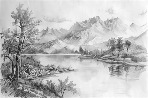 Beautiful Nature Drawing Images Free Download On Freepik