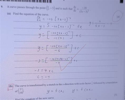 selesai a curve passes through the point 4 5 3 and is such that dy