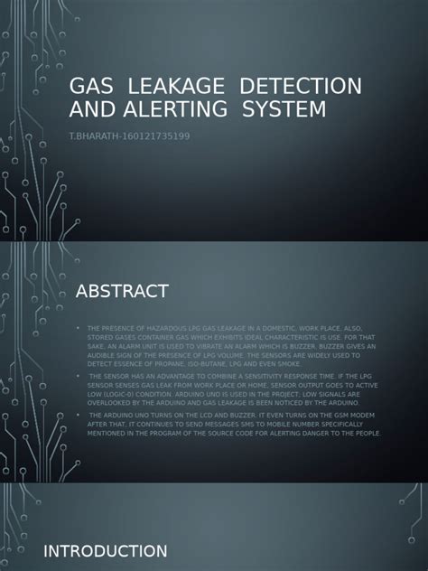 Gas Leakage Detection And Alerting System Ppt Pdf Liquefied