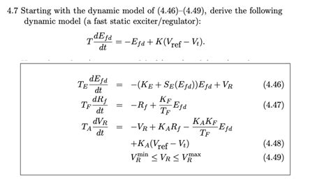 Solved Starting With The Dynamic Model Of Chegg Com