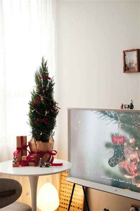 나무와 선물이 있는 아늑한 크리스마스 분위기 · 무료 스톡 사진