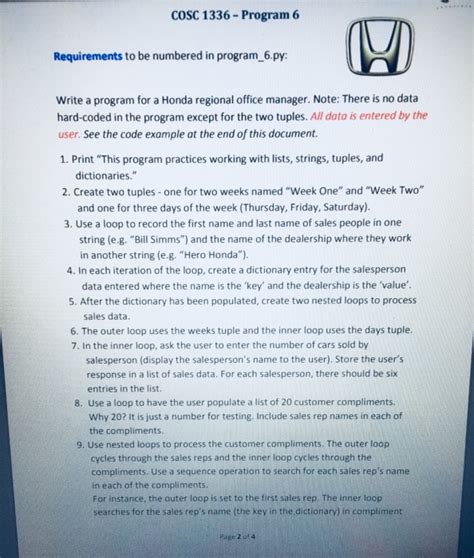 solved 4 cosc 1336 program 6 use the course material