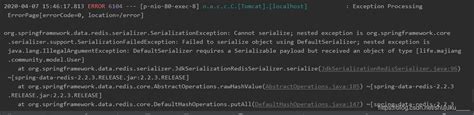 Exception Processing Errorpage Errorcode0 Locationerror Csdn博客