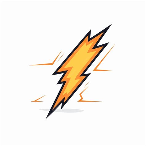 Premium Vector Lightning Flat Vector Illustration Lightning Cartoon